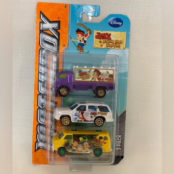 Disney | Toys | New Matchbox Disney Jack And Never Land Pirates 3 Pack ...